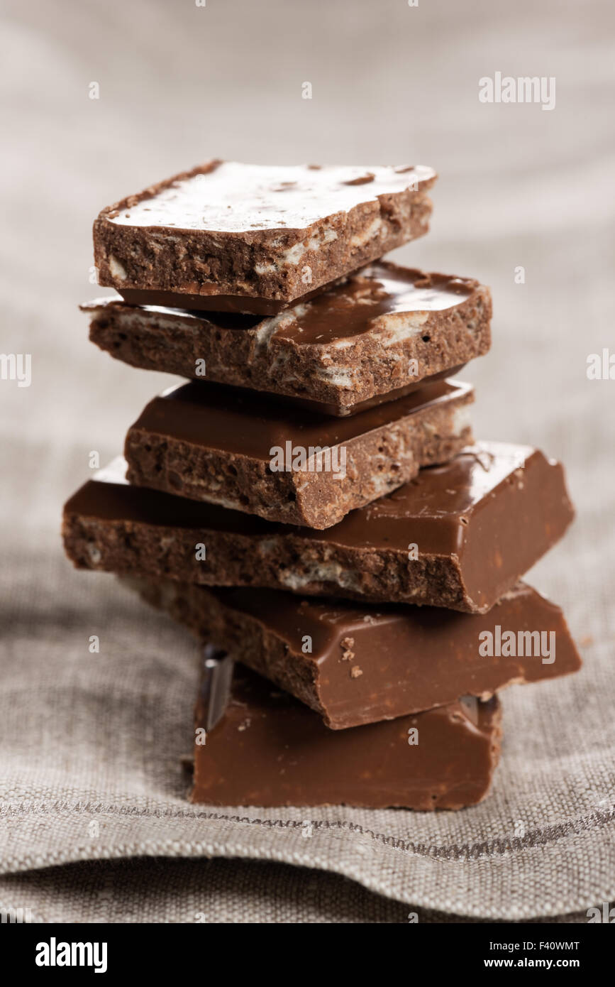 stack of chocolate Stock Photo - Alamy