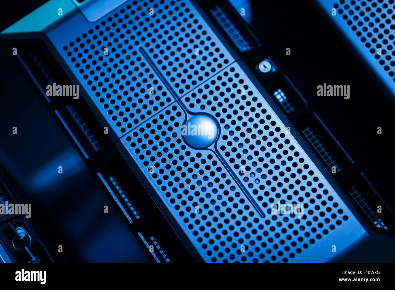 Computer Network servers in data room Stock Photo - Alamy