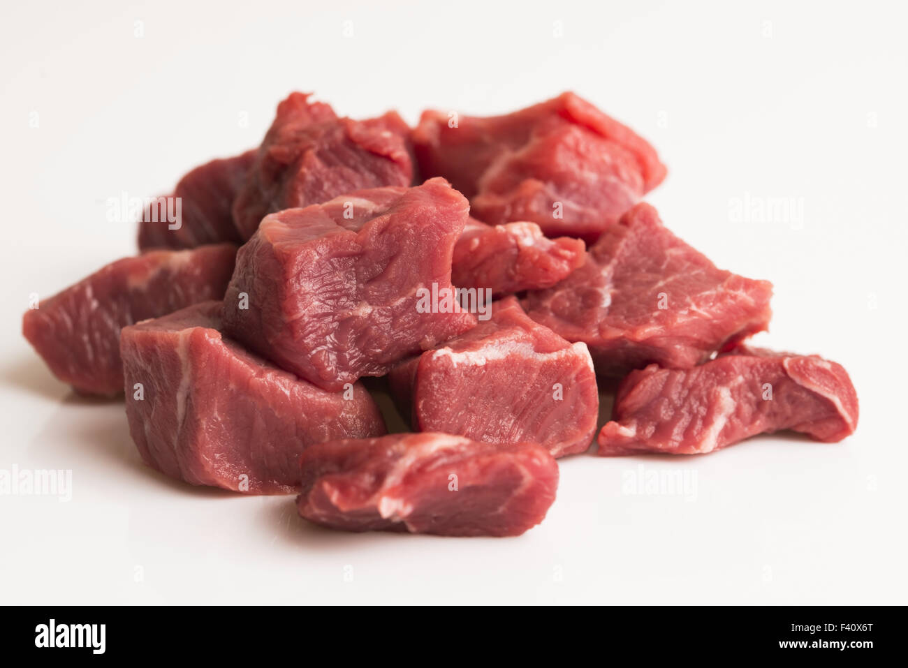 beef stew on white background Stock Photo - Alamy