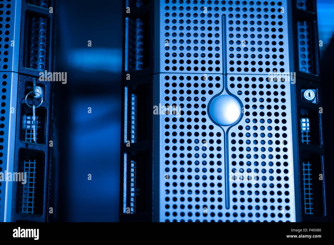 Computer Network servers in data room Stock Photo - Alamy