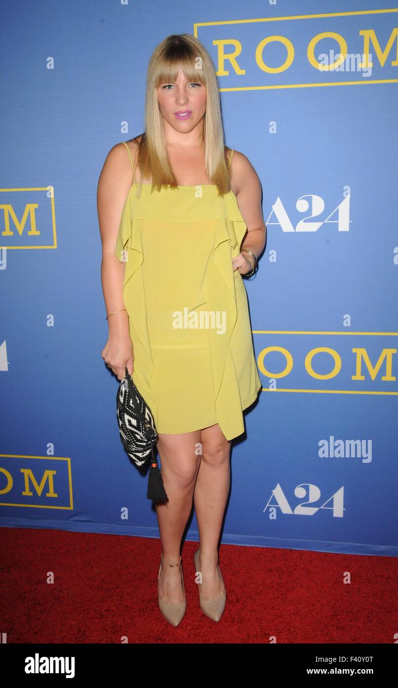 Los Angeles, CA, USA. 13th Oct, 2015. Sara Coates at arrivals for ROOM ...