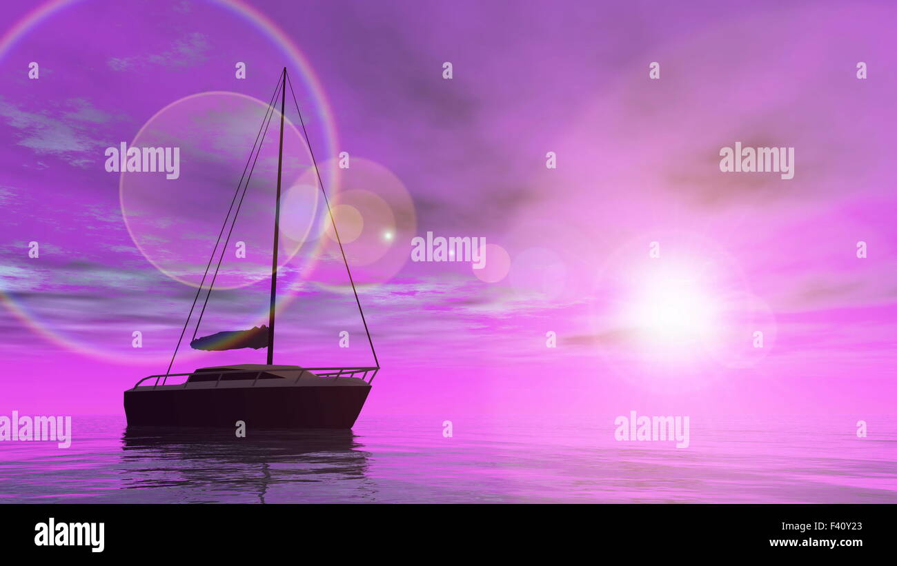 3d digital render sailing hi-res stock photography and images - Alamy