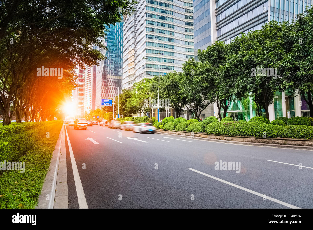 city road scene Stock Photo - Alamy