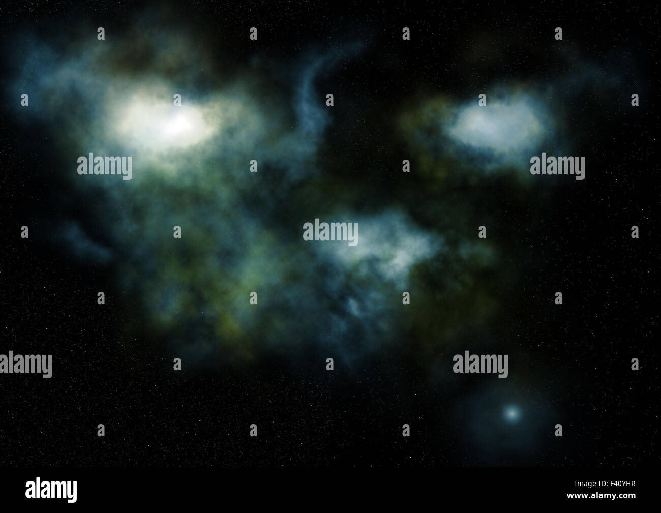 Star field in space and a nebulae Stock Photo - Alamy