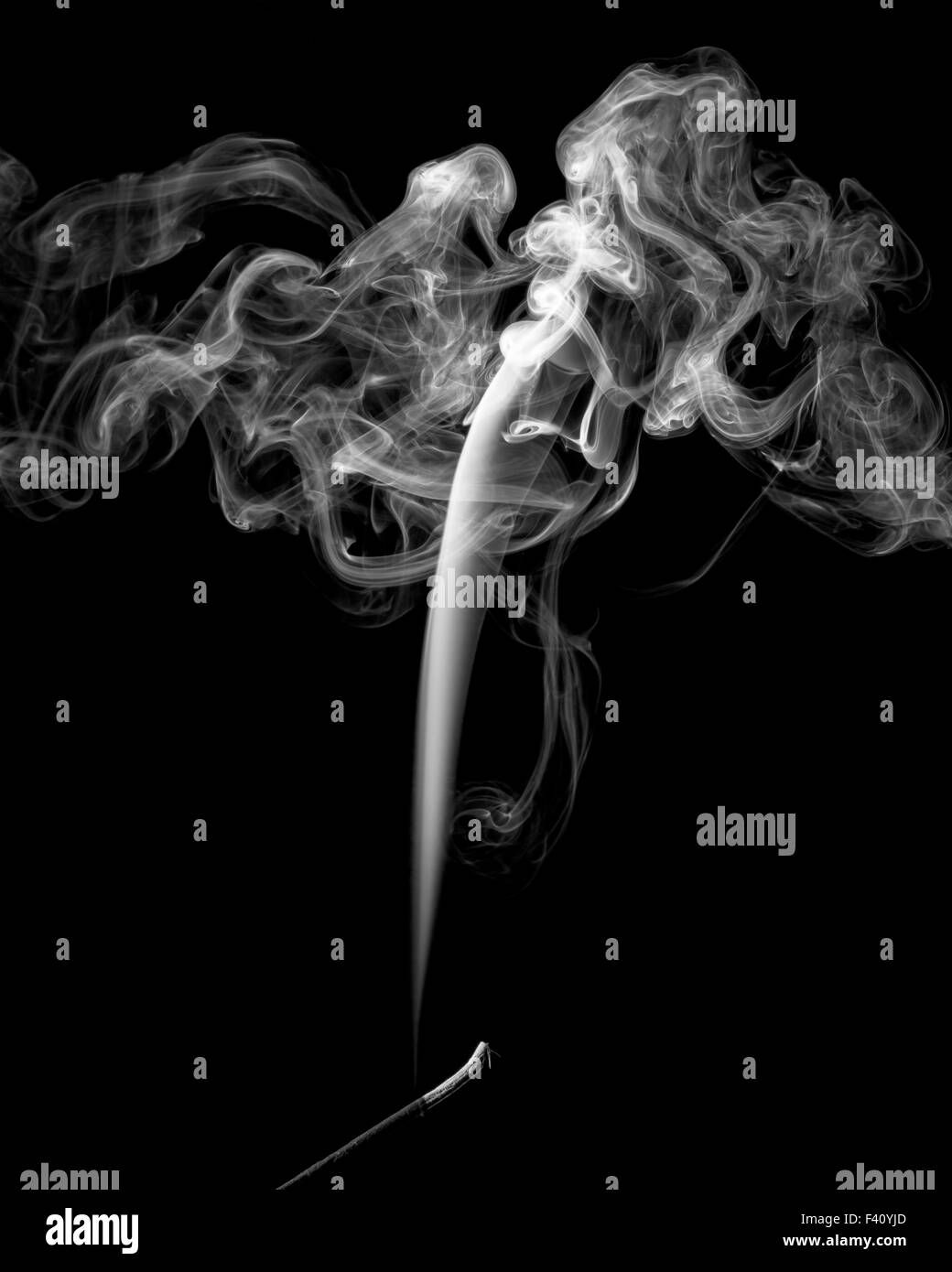 Abstract light smoke on a dark background Stock Photo - Alamy