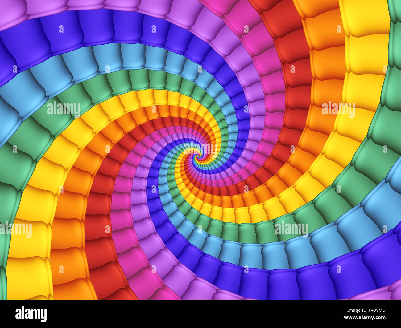 Beautiful Rainbow Psychedelic Spiral Fractal High Resolution Stock ...