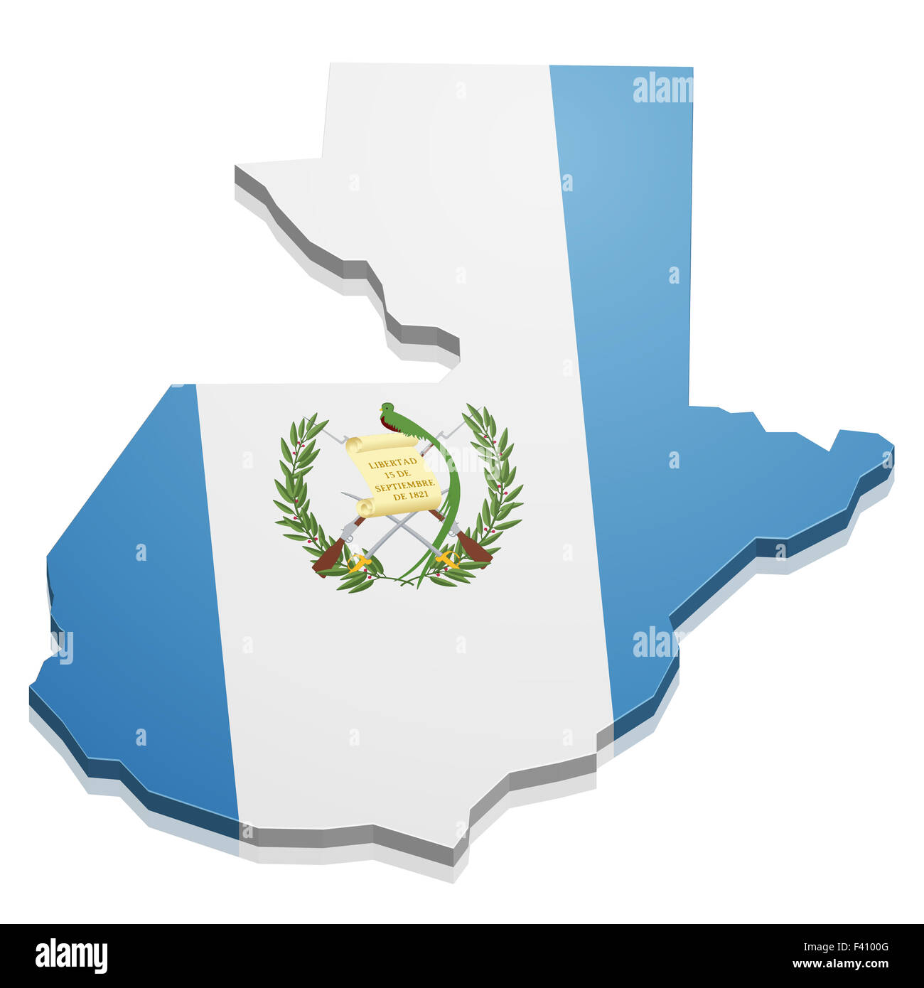 Silhouette map guatemala flag hi-res stock photography and images - Alamy