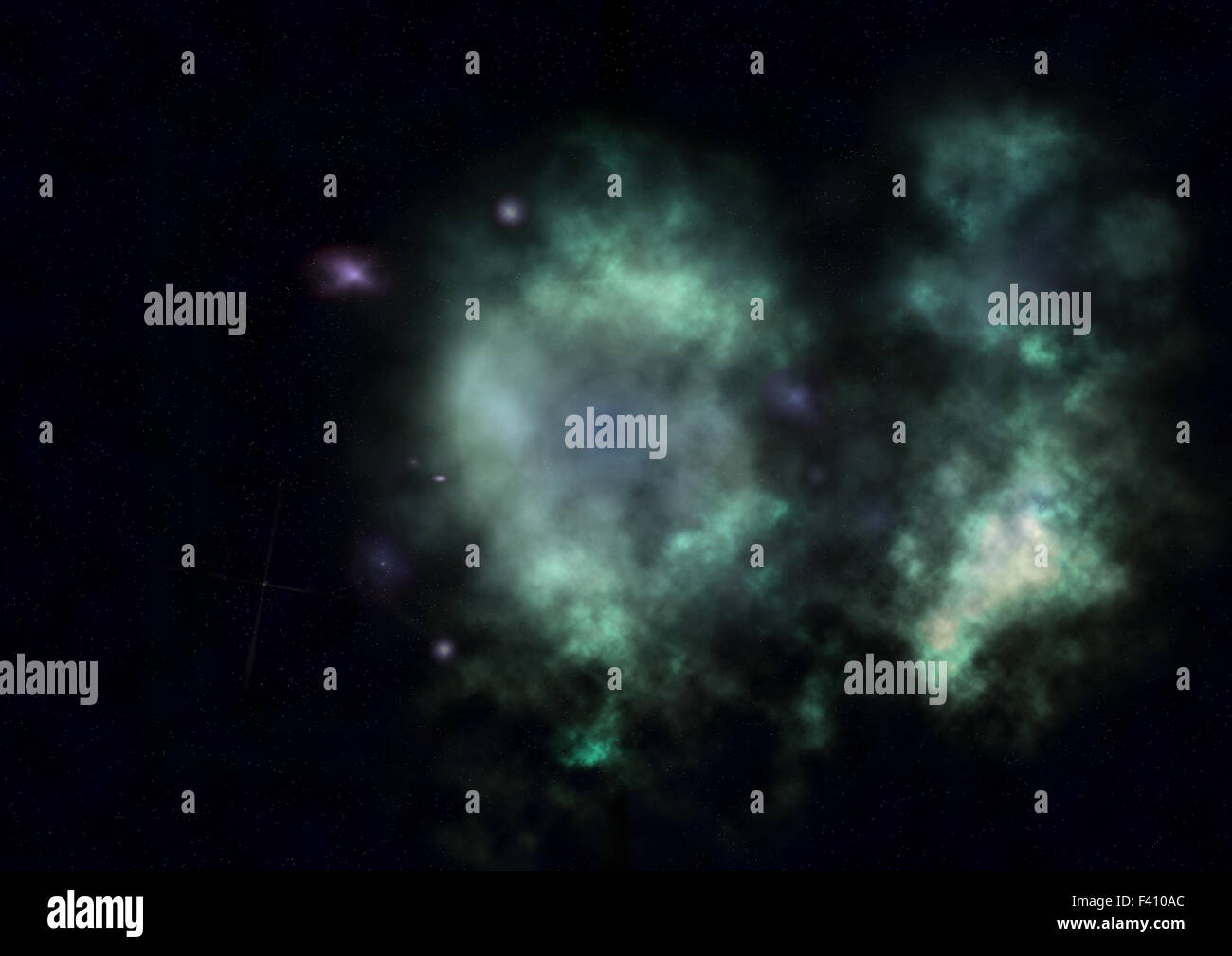 Star field in space and a nebulae Stock Photo - Alamy