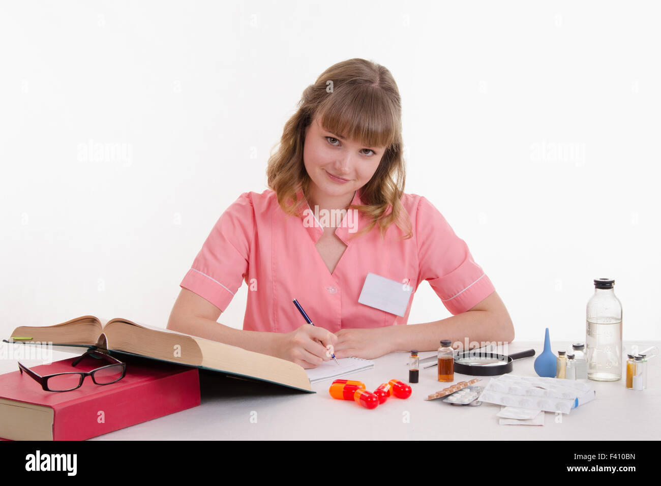 Happy medical student Stock Photo - Alamy
