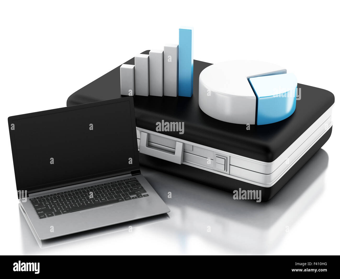 Data bar graph computer screen Cut Out Stock Images & Pictures - Alamy