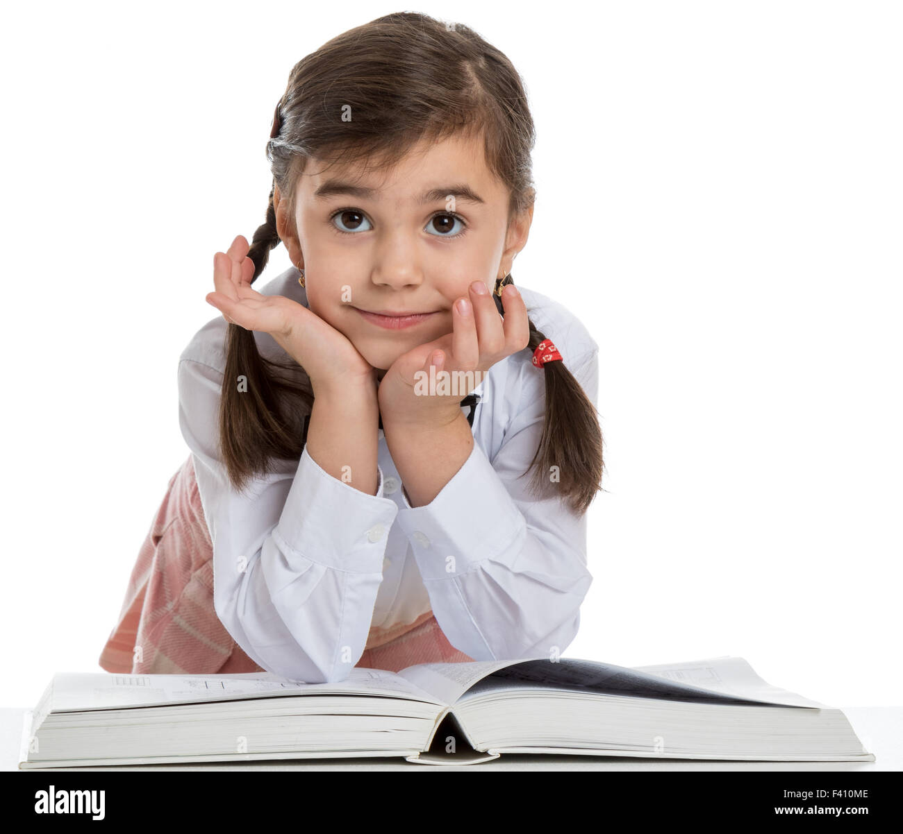 girl with book Stock Photo - Alamy