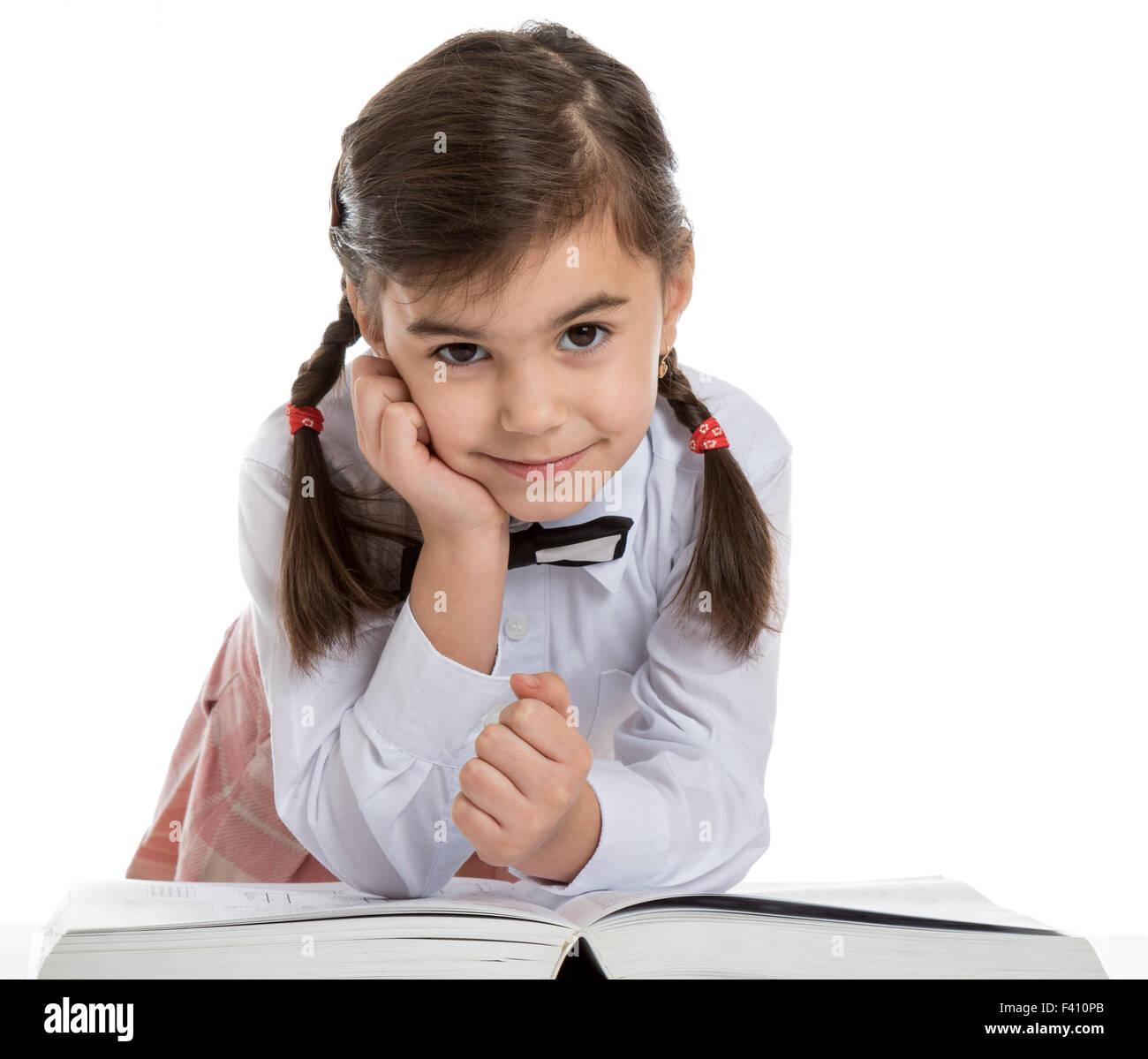 girl with book Stock Photo - Alamy