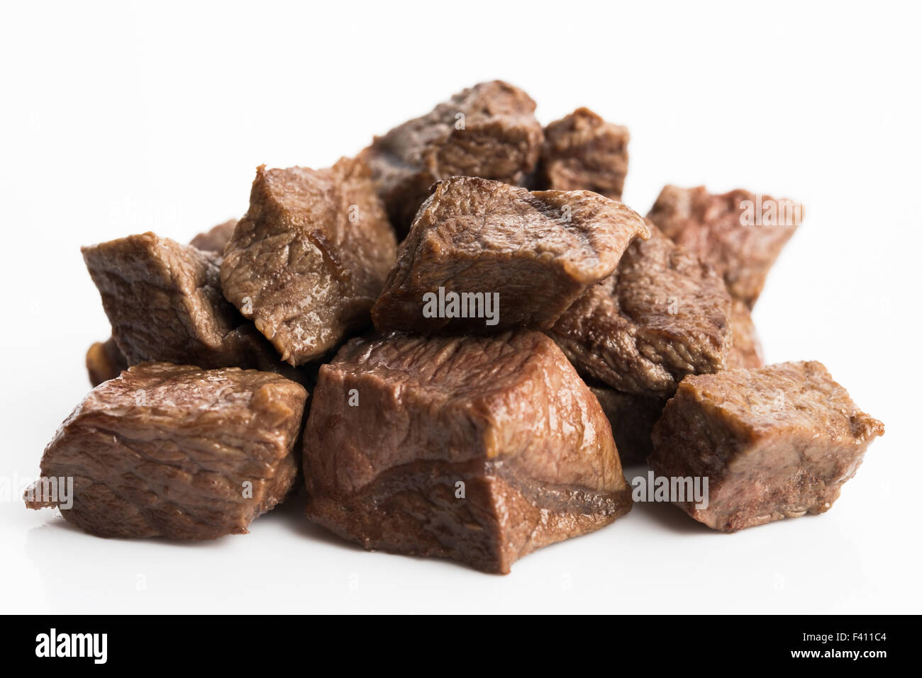 beef stew on white background Stock Photo - Alamy