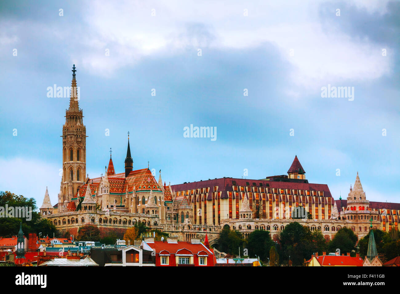 Old Budapest with St. Matthias church Stock Photo - Alamy
