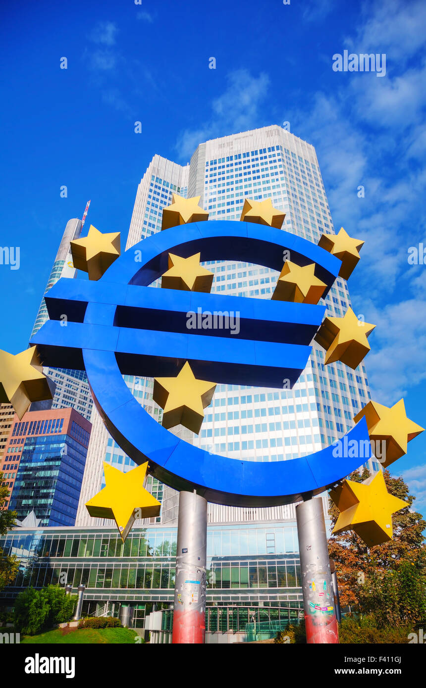 Euro sign in Frankfurt, Germany Stock Photo - Alamy