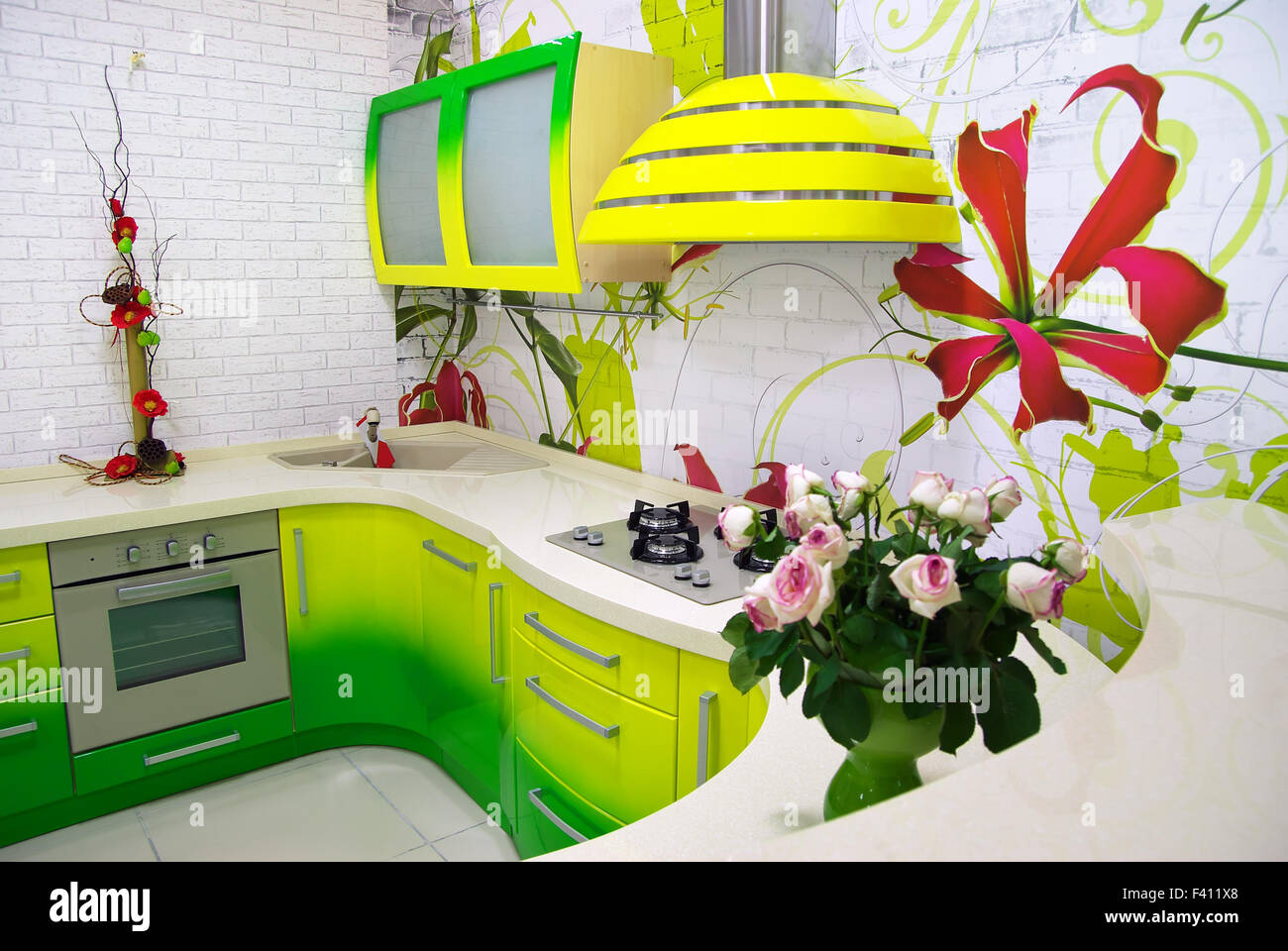 Kitchen indoor. Element of design Stock Photo - Alamy