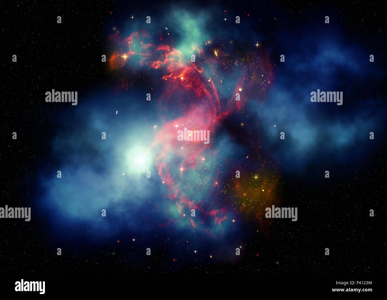 Being shone nebula Stock Photo - Alamy