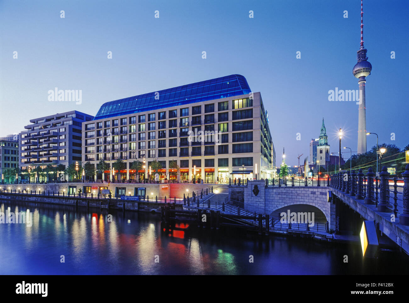 Hotel at River Spree, Berlin, Germany Stock Photo - Alamy