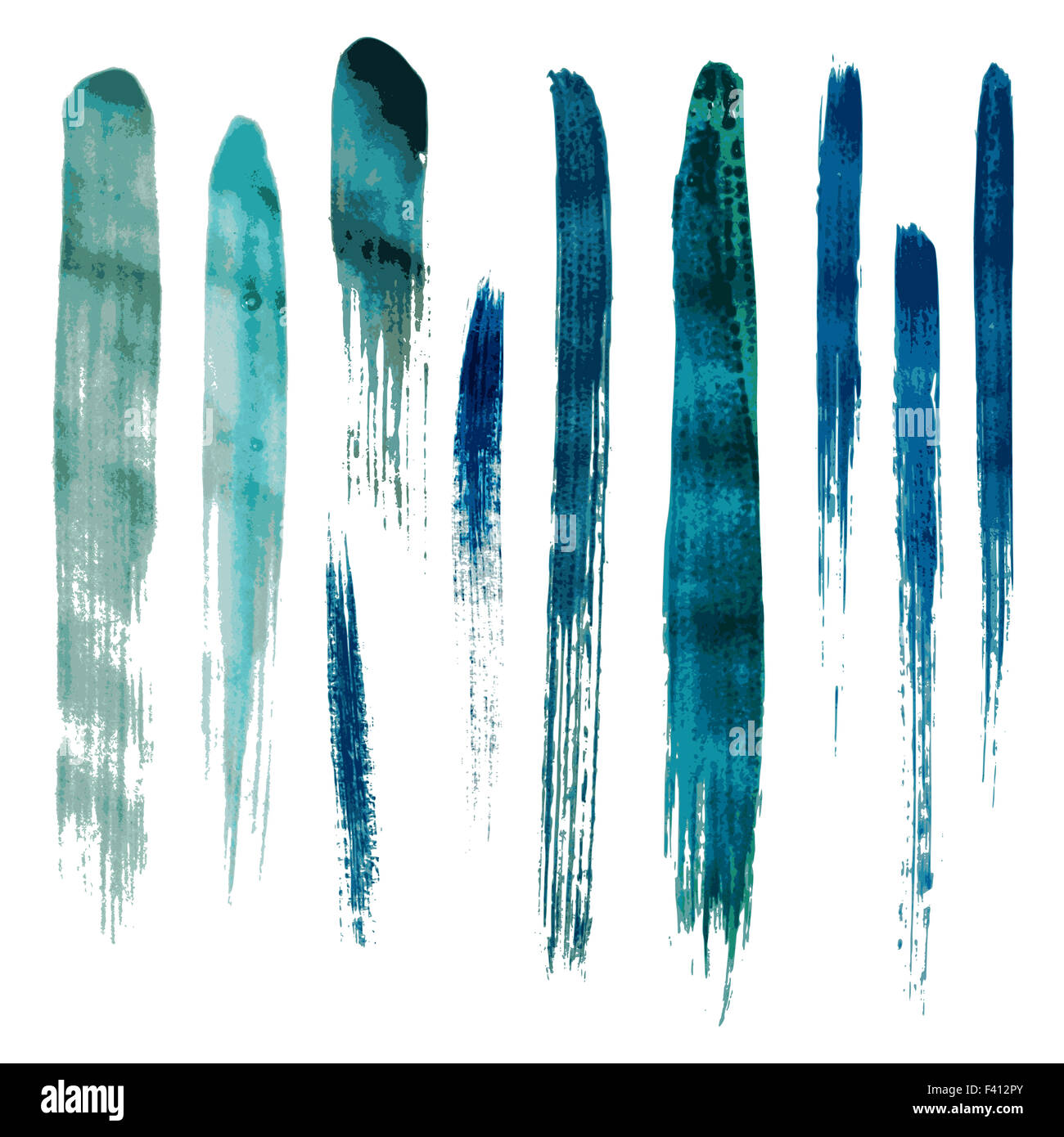 Ink brush strokes calligraphy Cut Out Stock Images & Pictures - Alamy