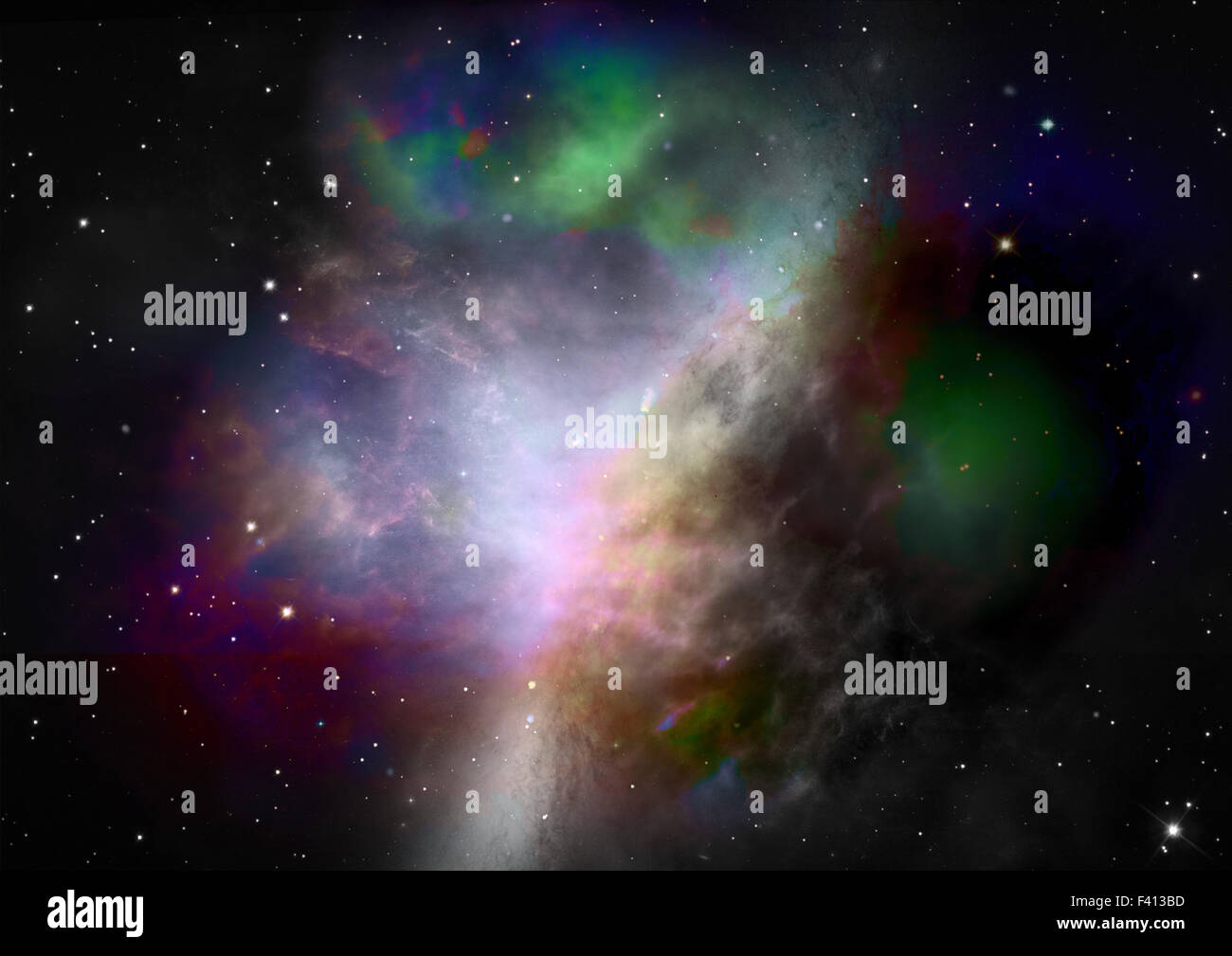 Being shone nebula Stock Photo - Alamy