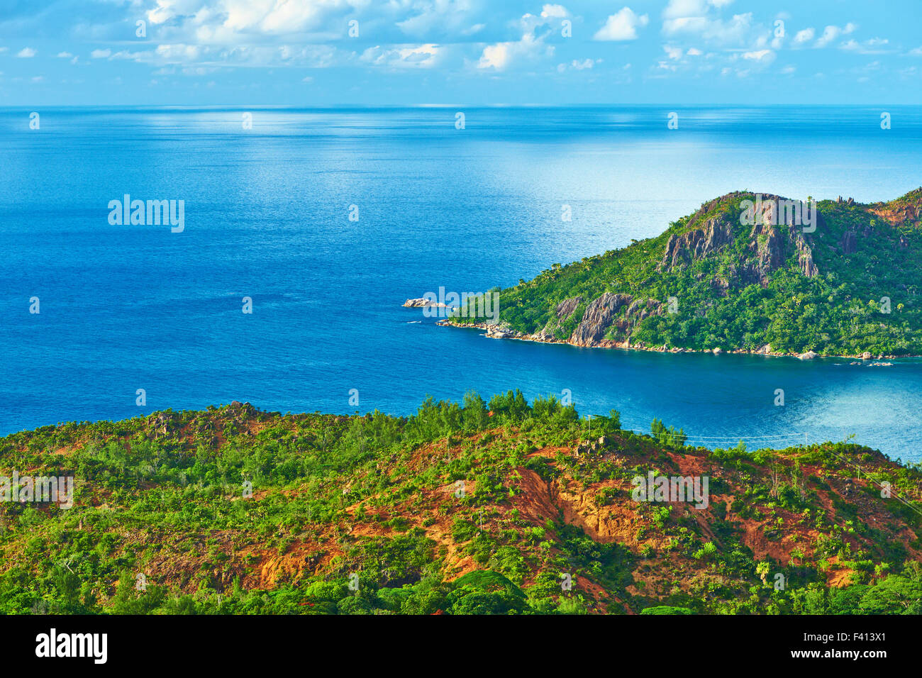 Beautiful landscape at Seychelles Stock Photo - Alamy