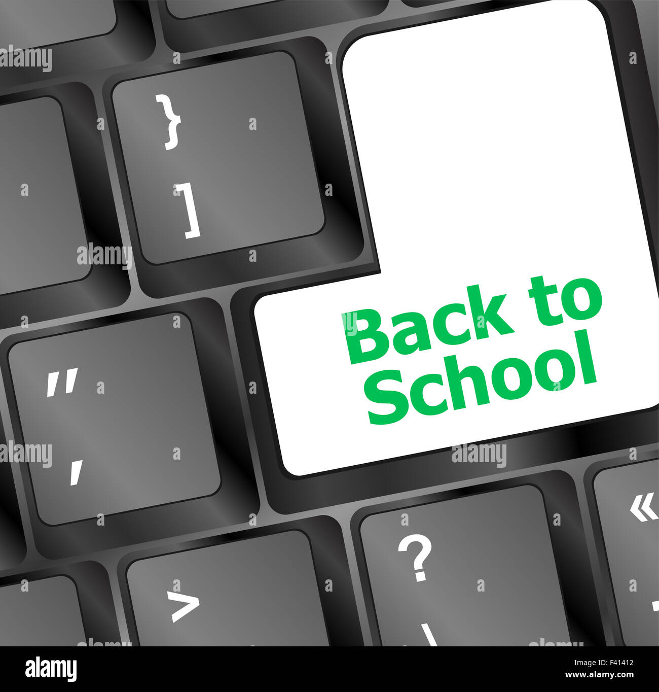 Back to school, Education concept: computer keyboard Stock Photo - Alamy