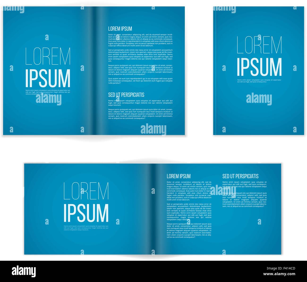 Double page spread magazine Stock Vector Images - Alamy