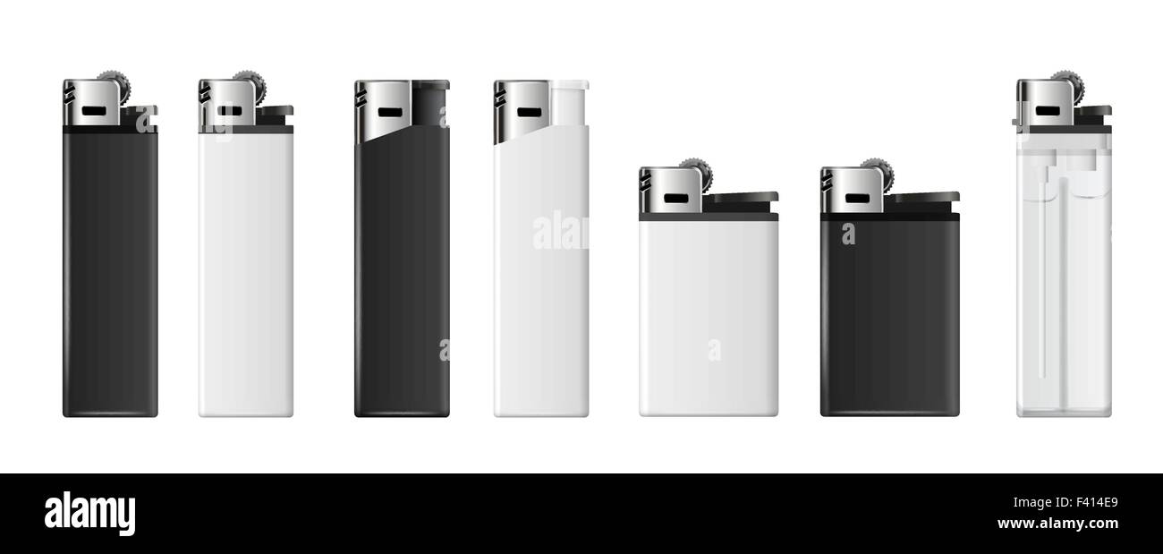 Lighters set Cut Out Stock Images & Pictures - Alamy