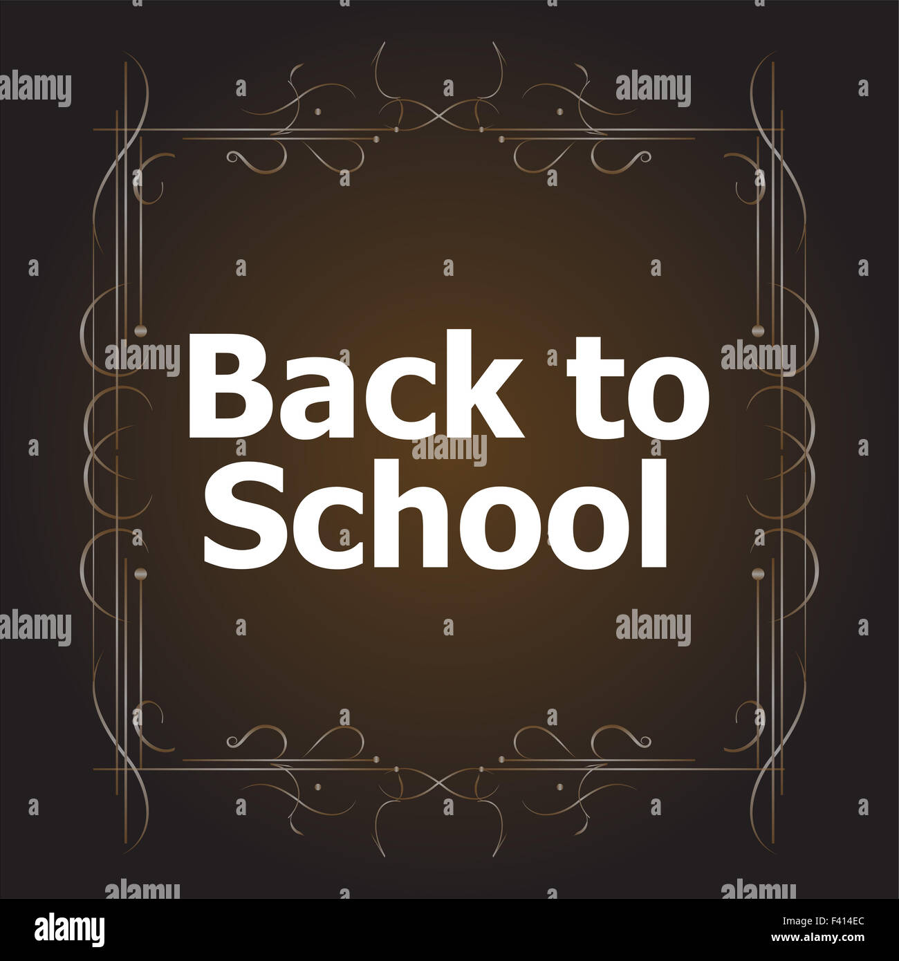 back to school calligraphic designs, retro style elements, typographic ...
