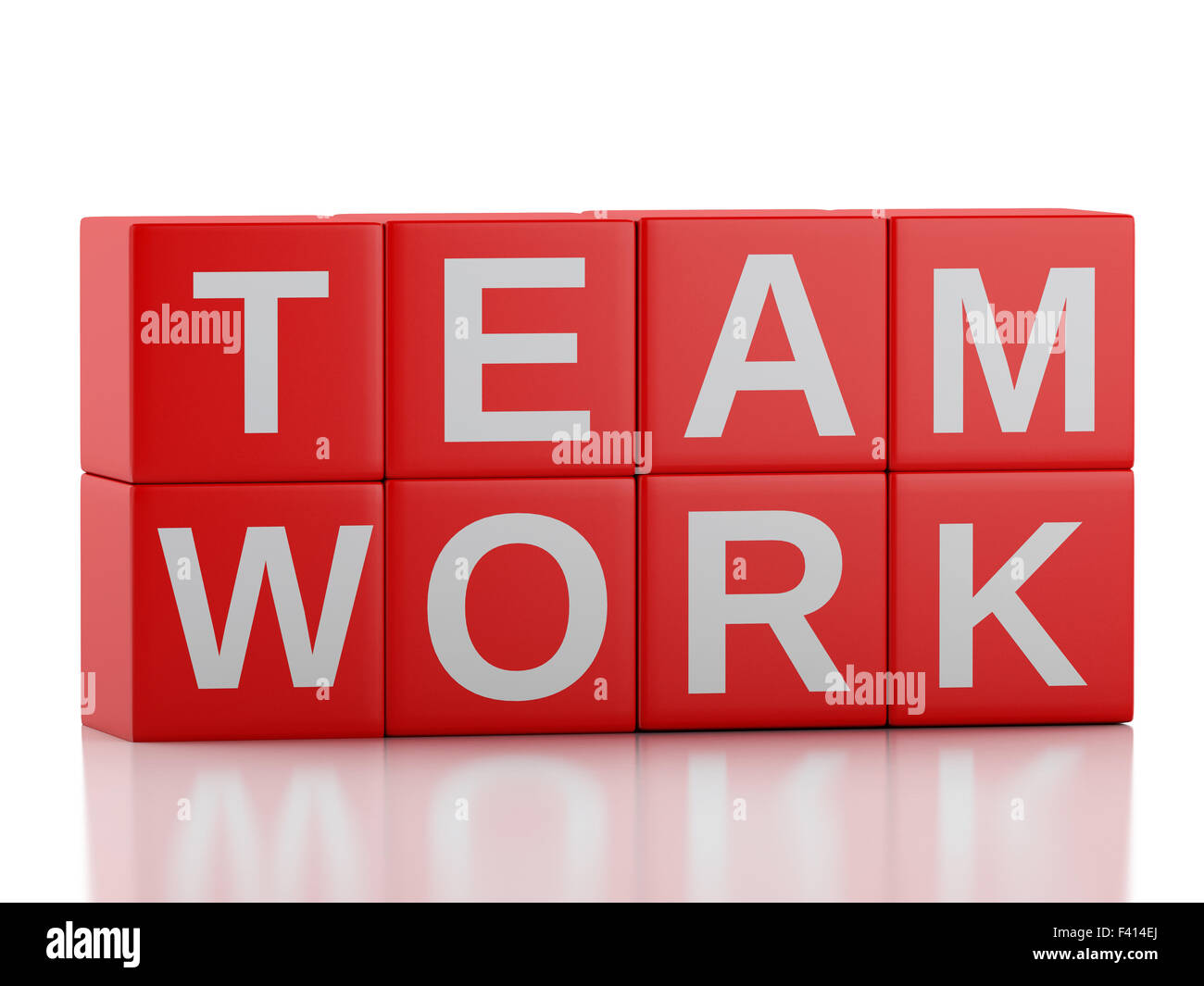 3d teamwork business concept Stock Photo - Alamy