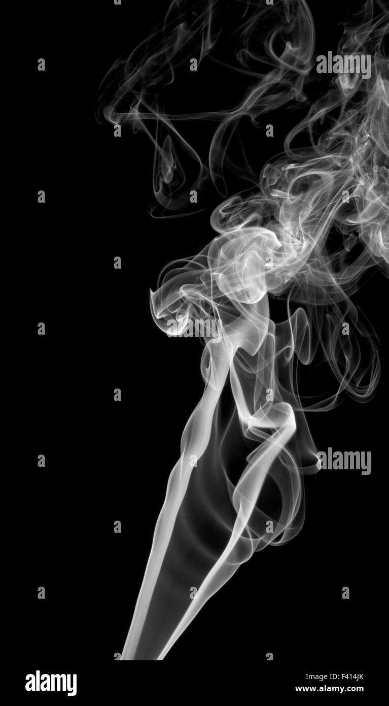 Abstract light smoke on a dark background Stock Photo - Alamy