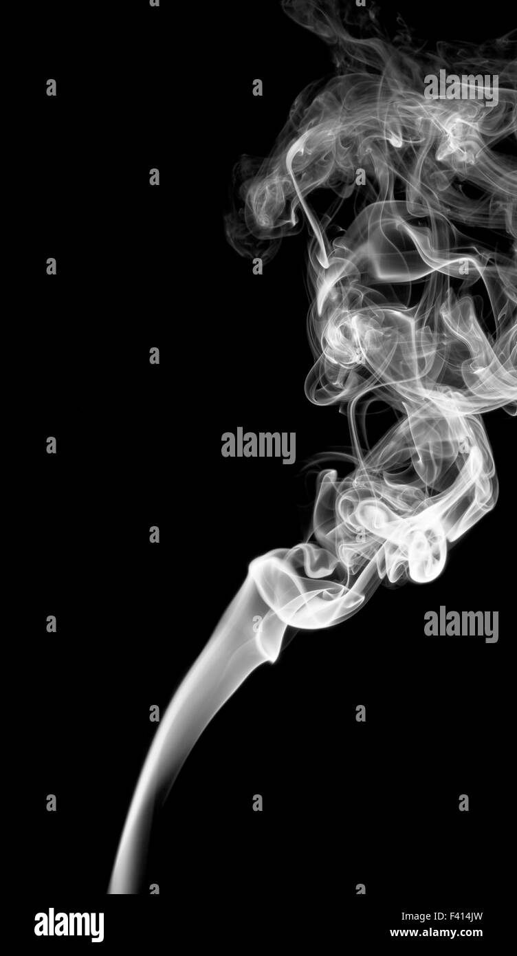Abstract light smoke on a dark background Stock Photo - Alamy