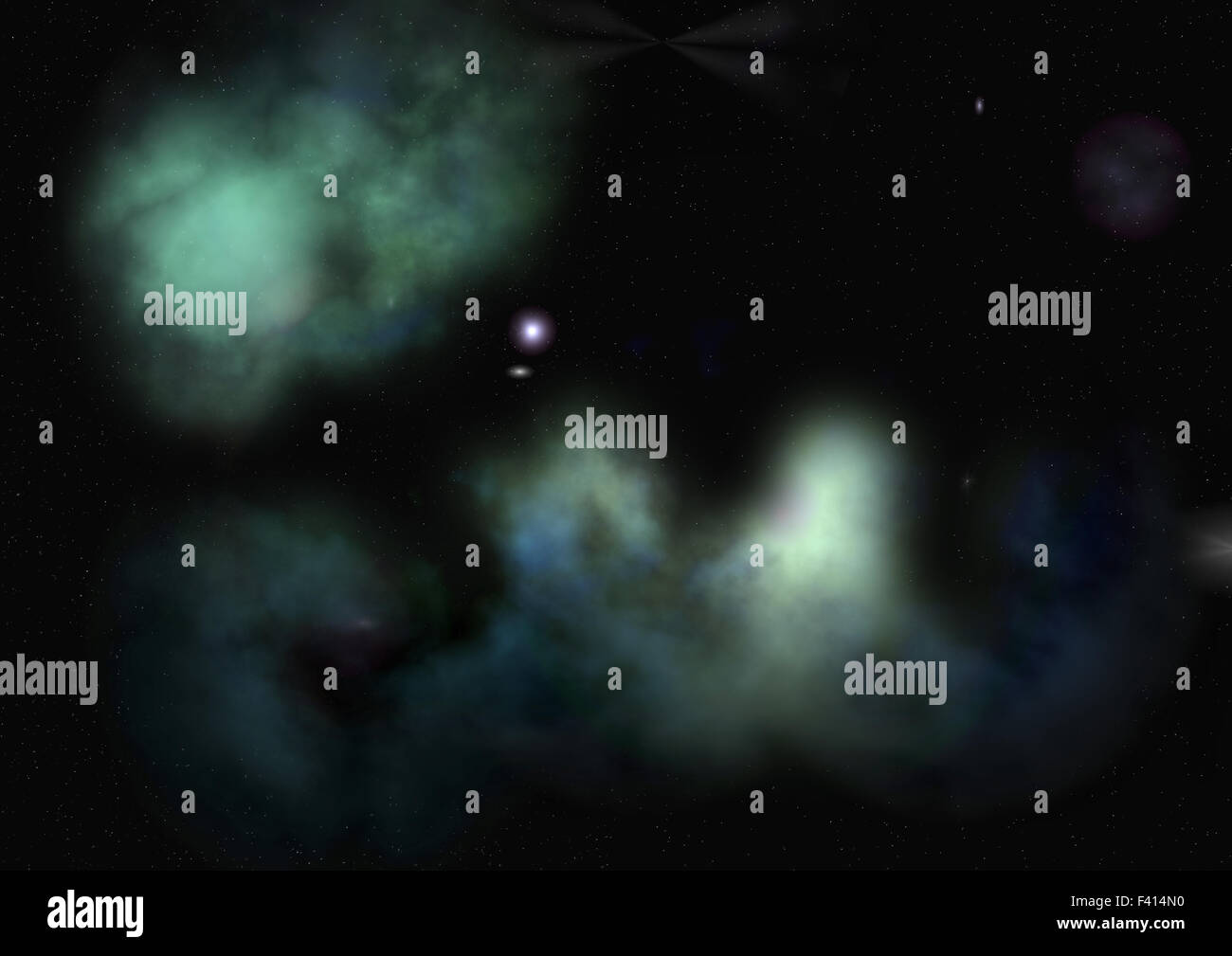 Being shone nebula Stock Photo - Alamy