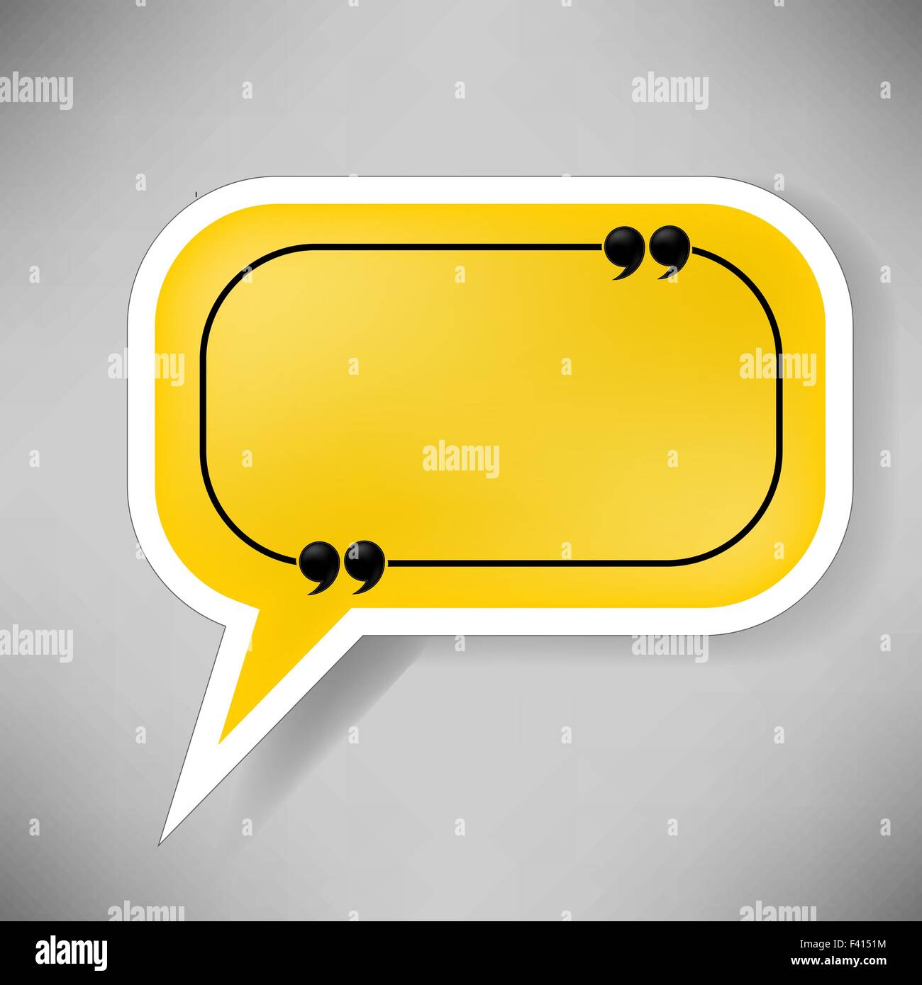 Quotation marks symbol speech Stock Vector Images - Alamy