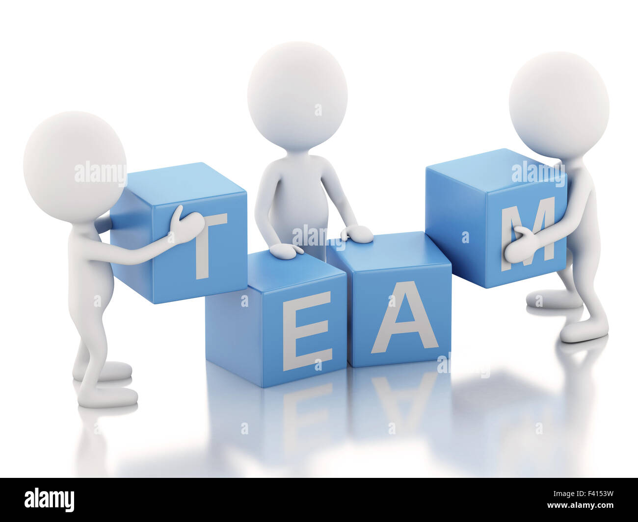 Team work concept businessmen Cut Out Stock Images & Pictures - Alamy