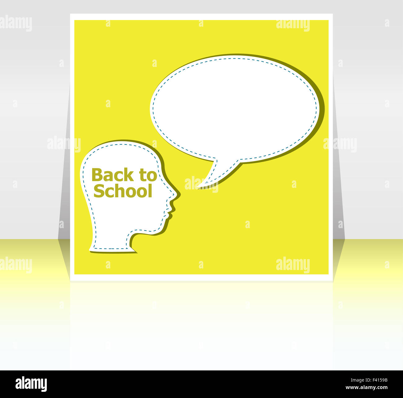 Education Thinking Concept. Children Think with Education speech ...