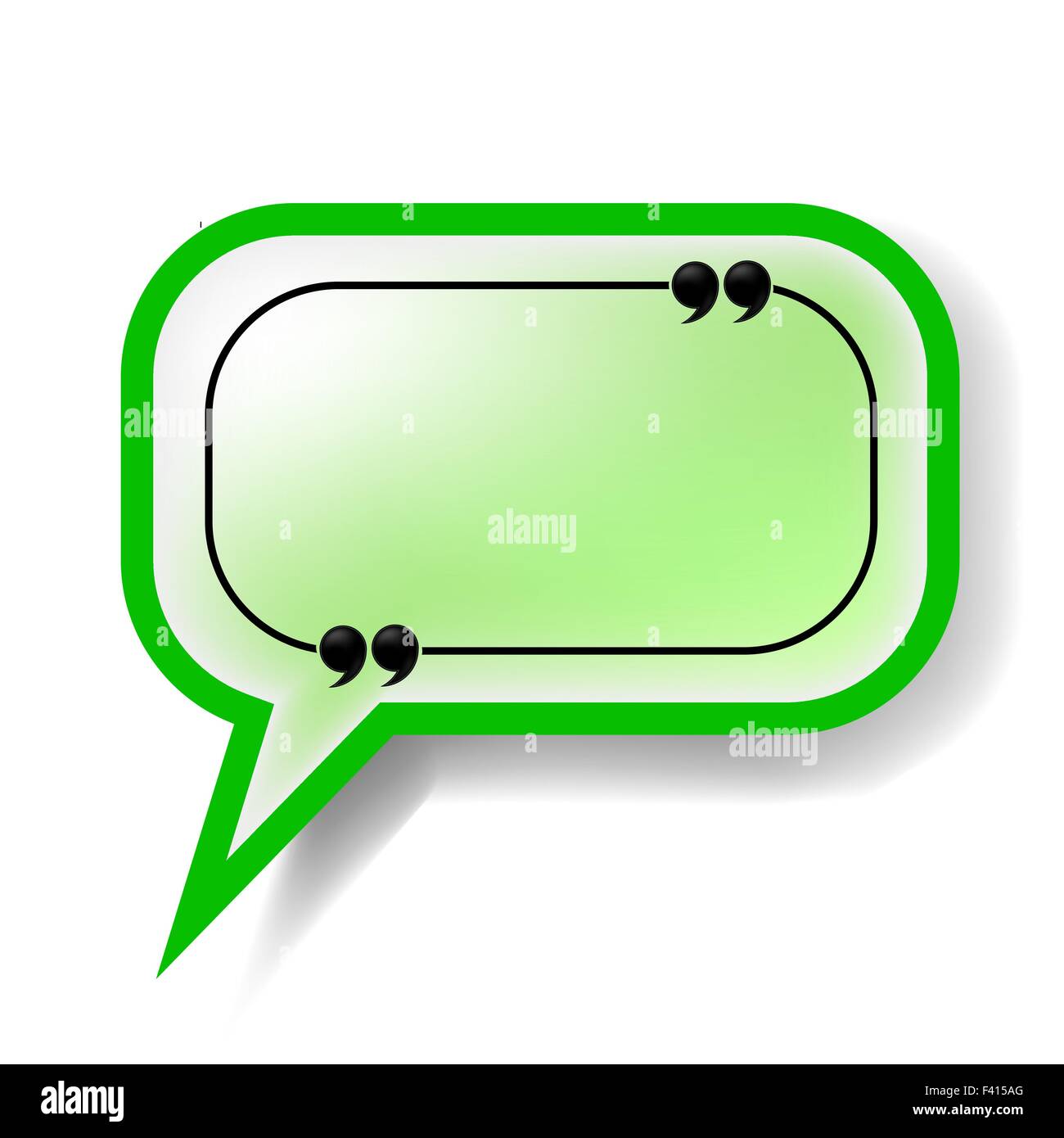 Paper Green Speech Bubble Stock Vector Image & Art - Alamy