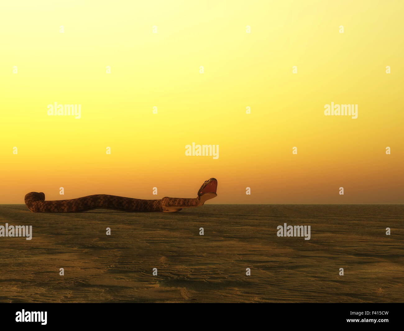 3d render snake hi-res stock photography and images - Alamy