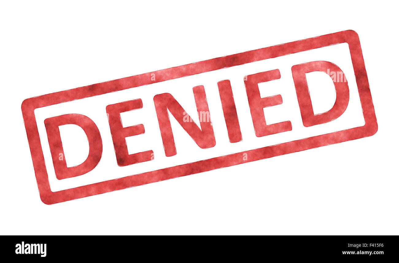 Denied stamp hi-res stock photography and images - Alamy