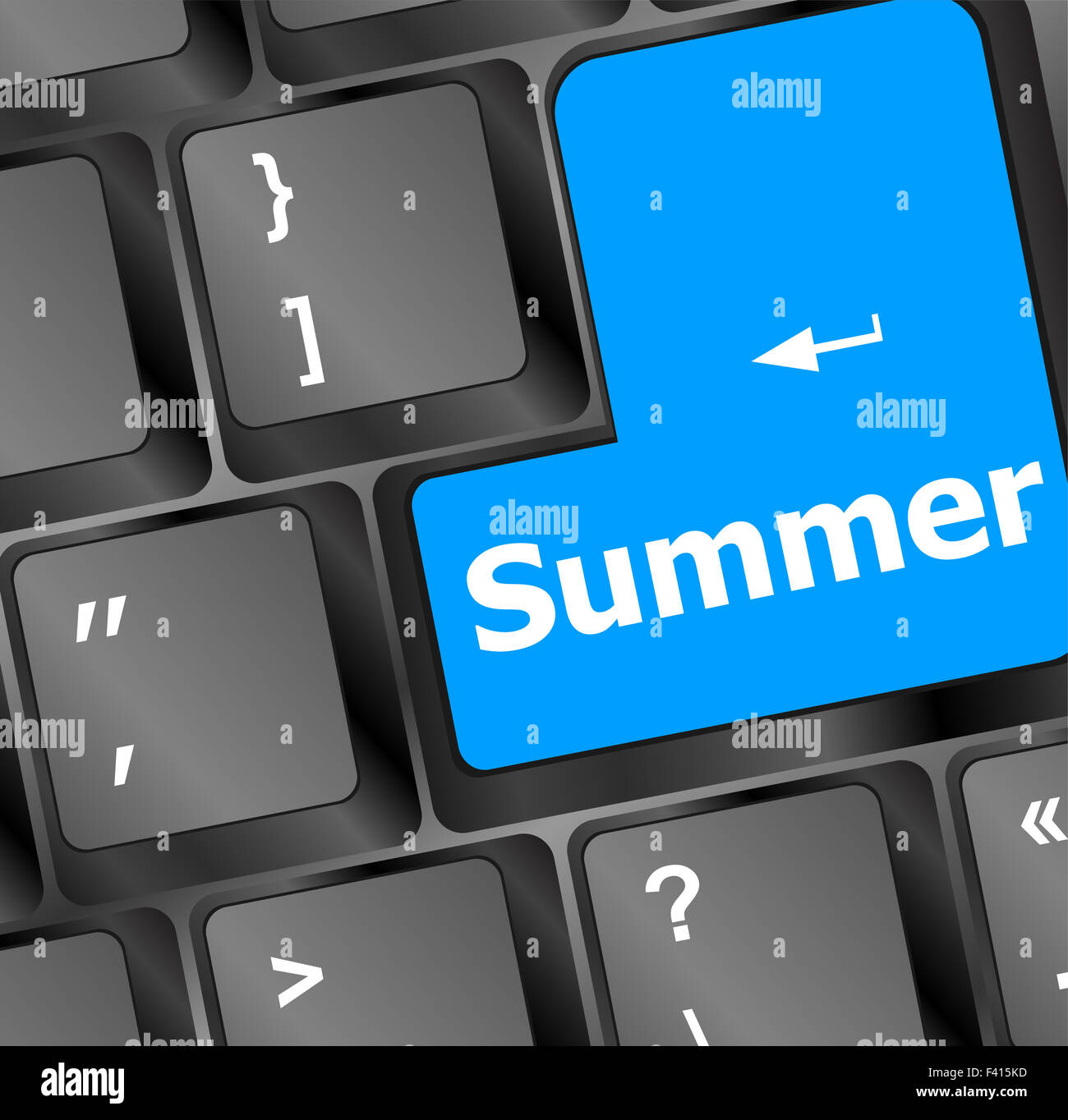 Button SUMMER on computer keyboard keys Stock Photo - Alamy