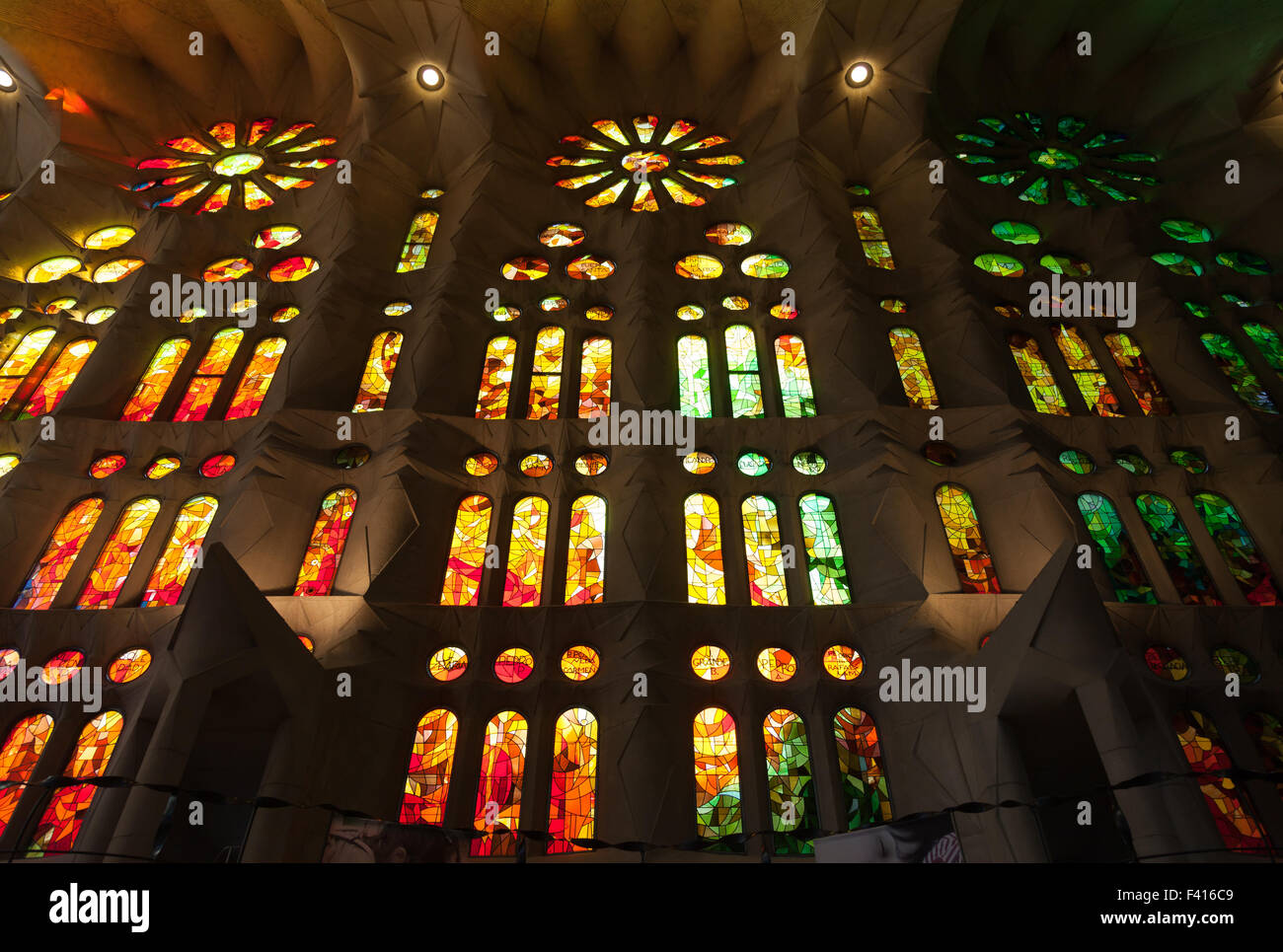 Church windows interior Stock Photo - Alamy