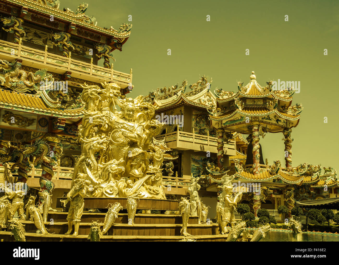 God Naja chinese temple in Thailand Stock Photo - Alamy