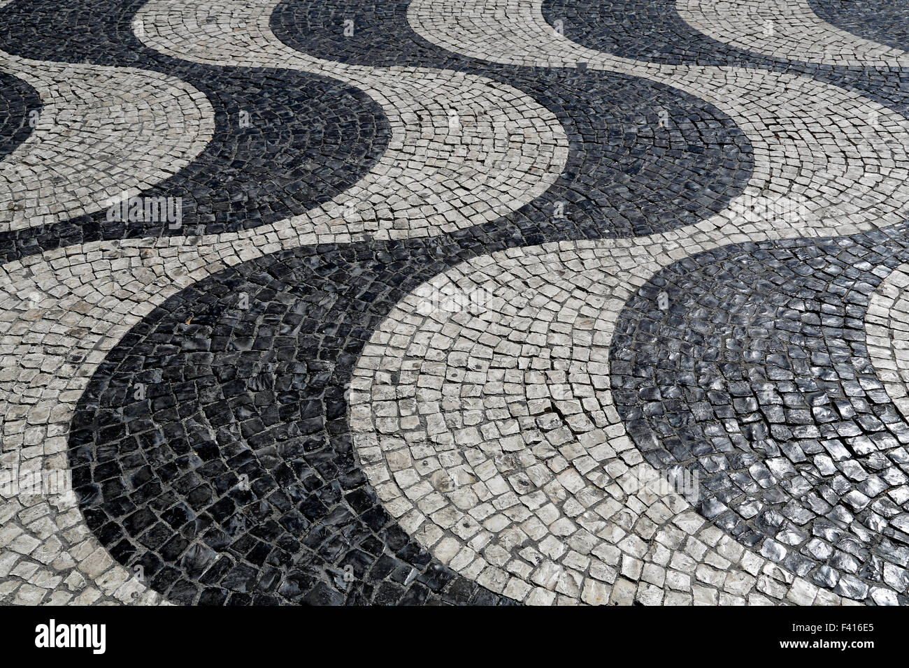 Lisbon wave paving hi-res stock photography and images - Alamy
