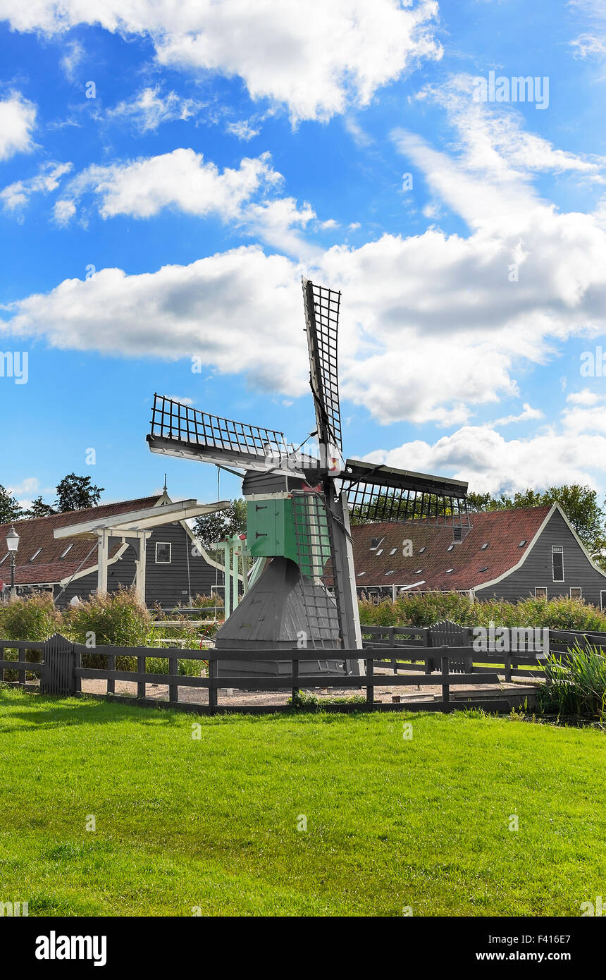 Traditional Dutch windmill Stock Photo - Alamy