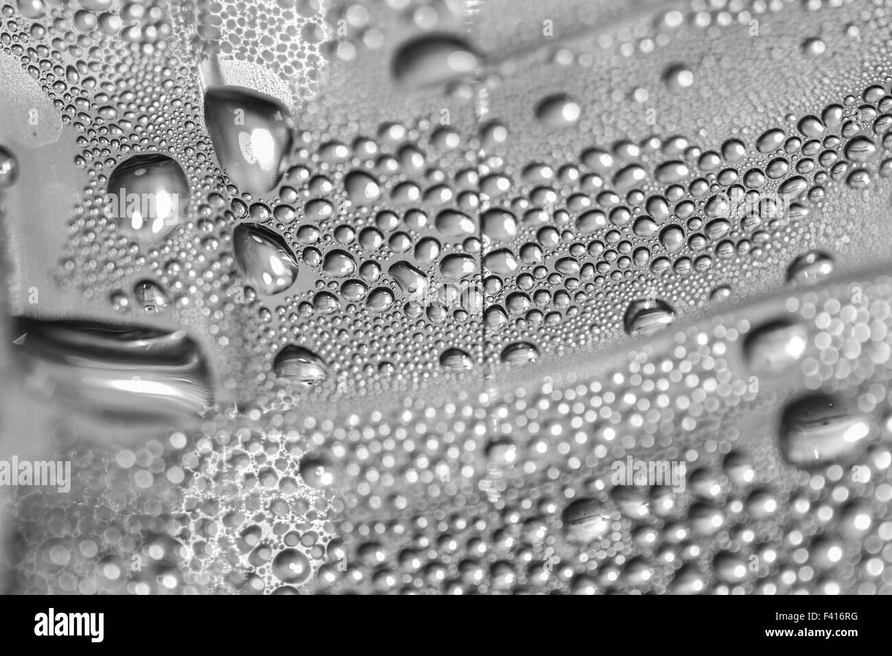 Drops of water on glass Stock Photo - Alamy