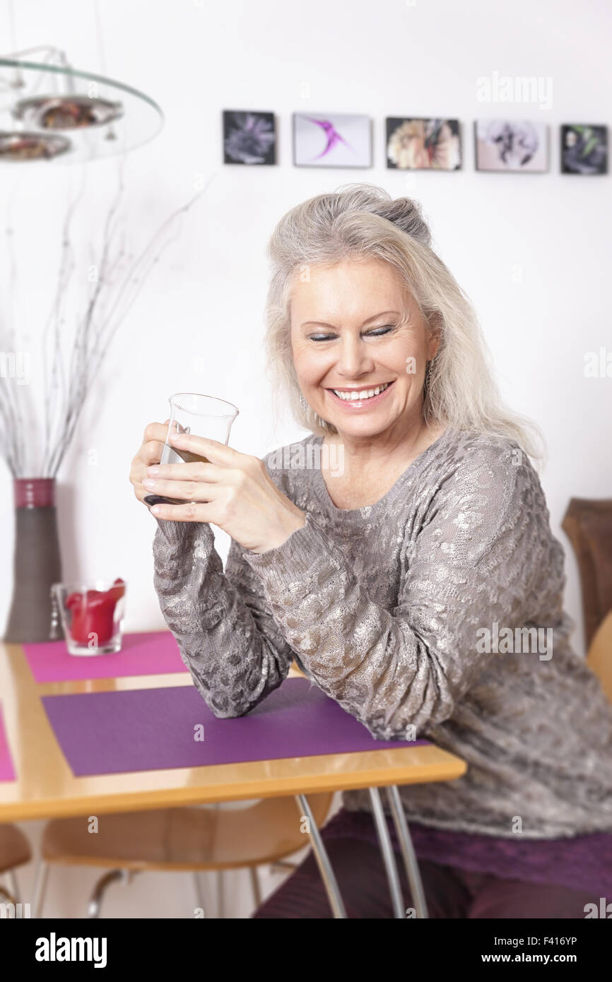 woman and tea Stock Photo - Alamy