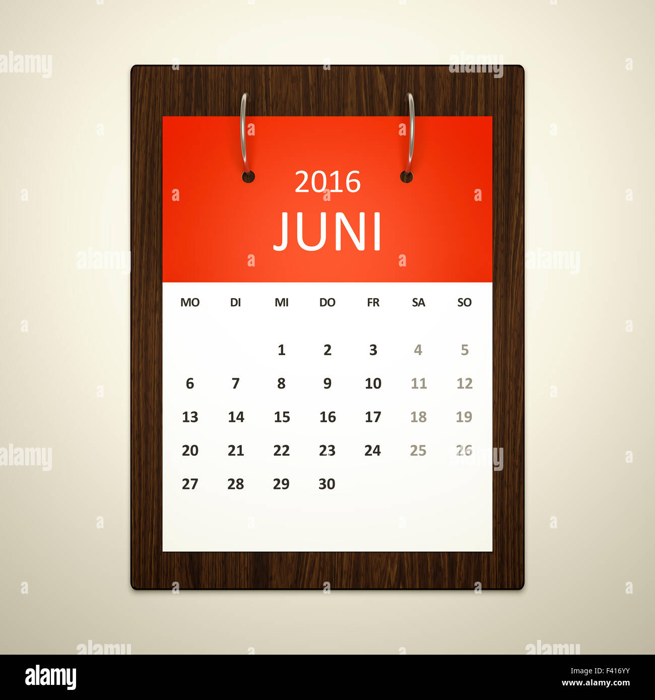 German calendar june hi-res stock photography and images - Alamy
