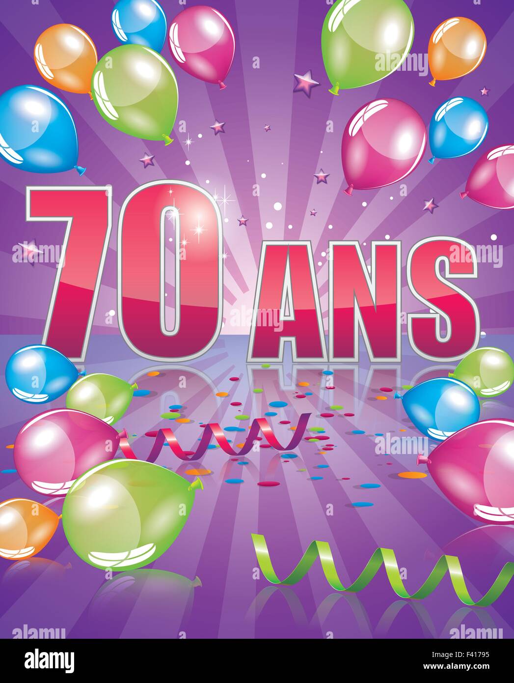 Seventy 70 years old Stock Vector Images - Alamy