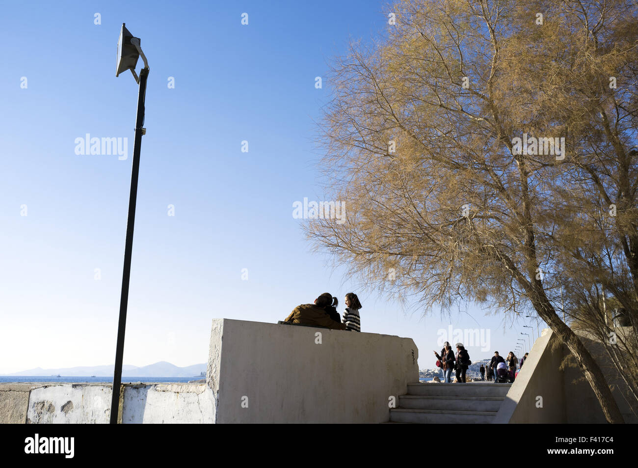 Beach promenade Paleo Faliro, Athens, Greece Stock Photo - Alamy