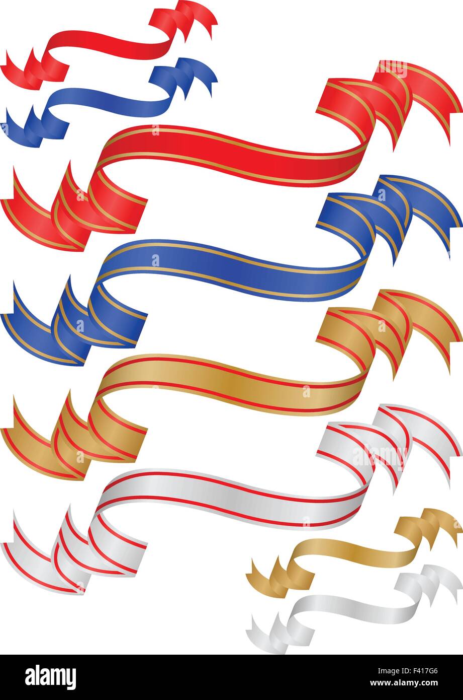 Decorative color ribbon banner. Vector illustration Stock Vector Image ...